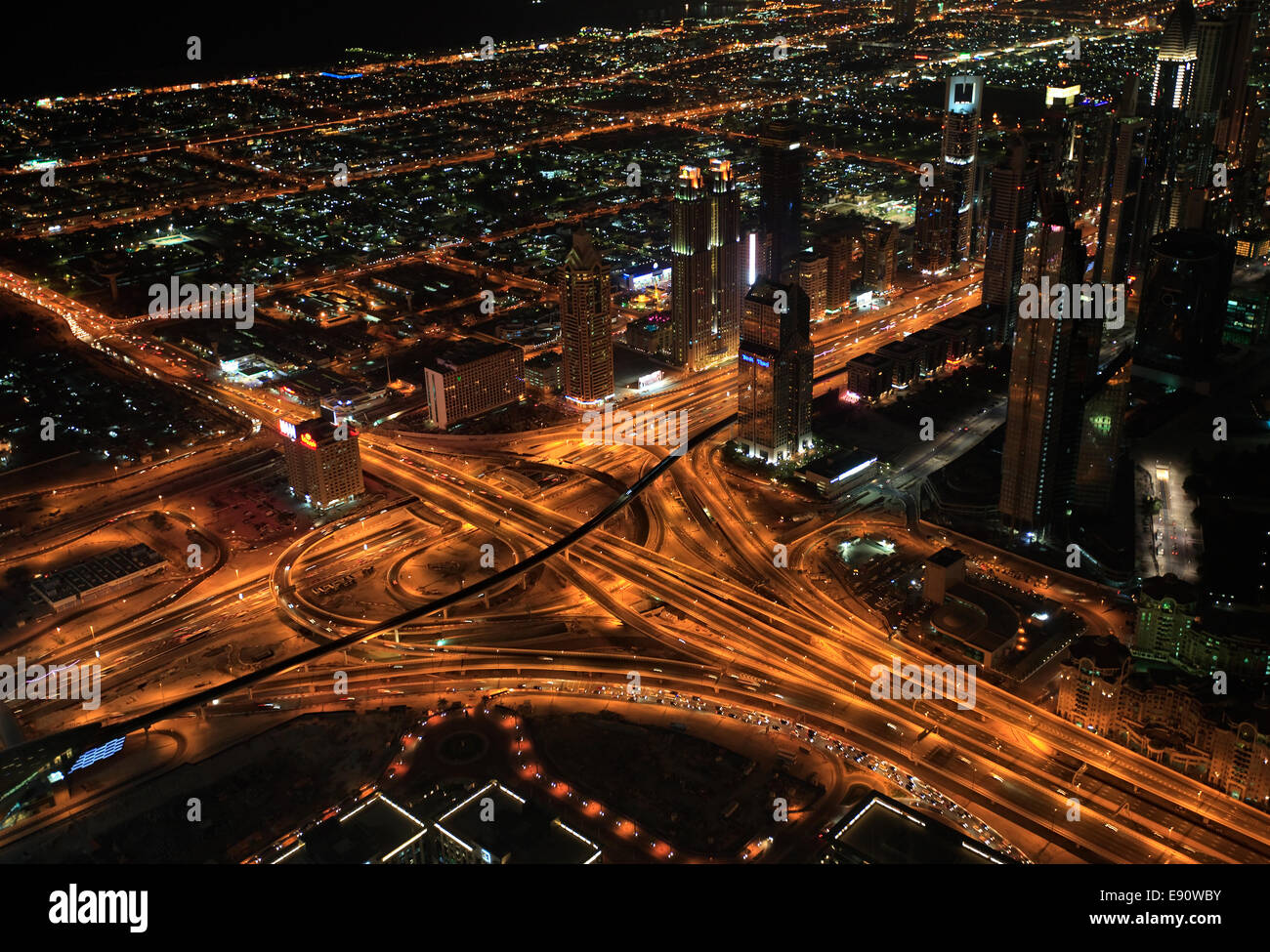 Modern road intersection in dubai hi-res stock photography and images ...