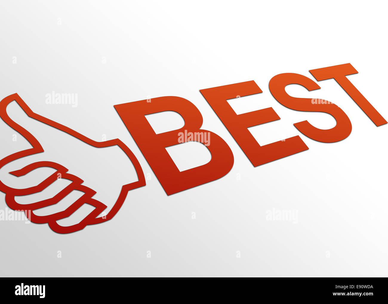 Perspective Best Sign Stock Photo - Alamy