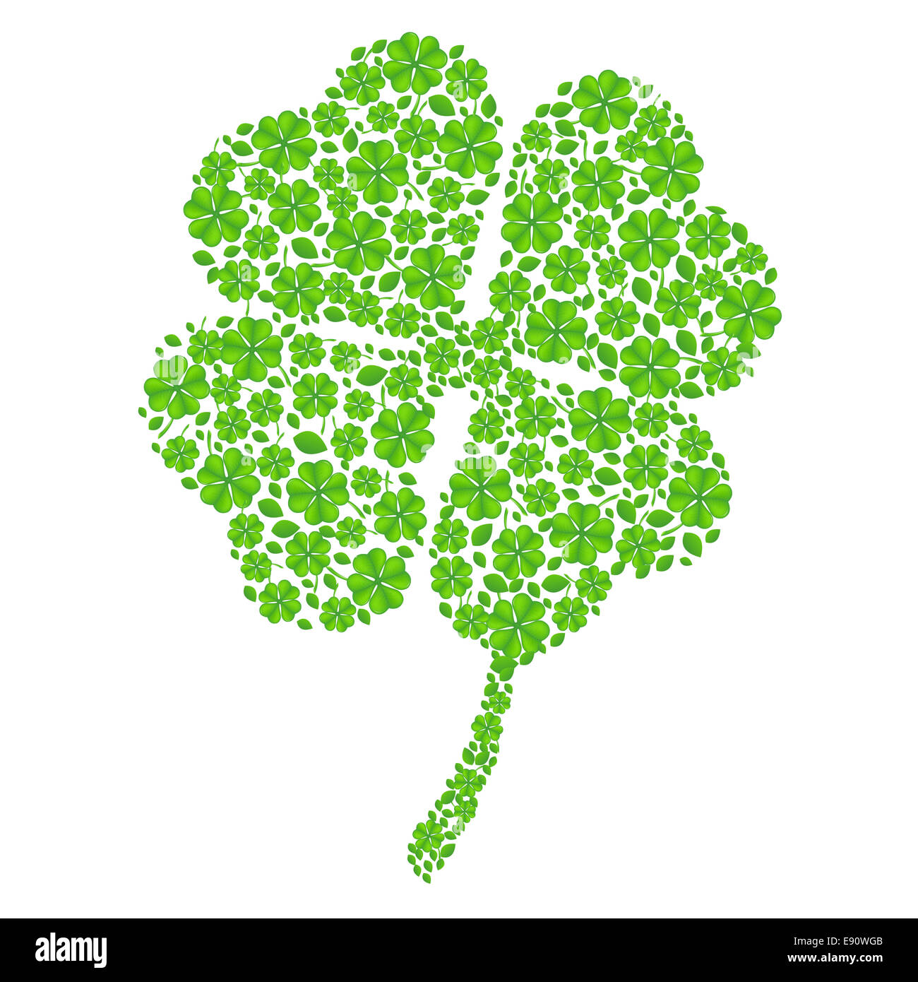 Texture clover flower Cut Out Stock Images & Pictures - Alamy