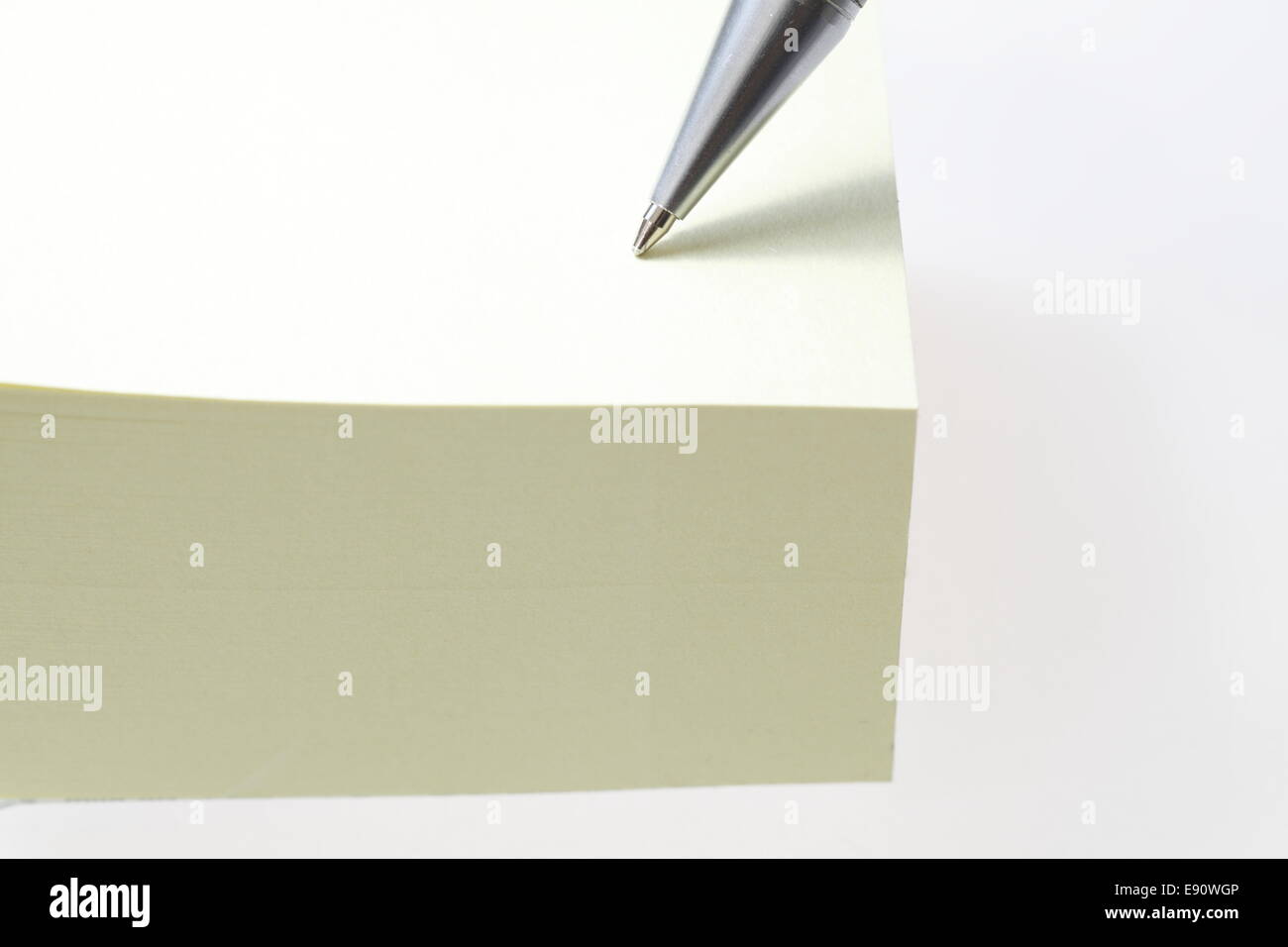 notes with pen Stock Photo - Alamy