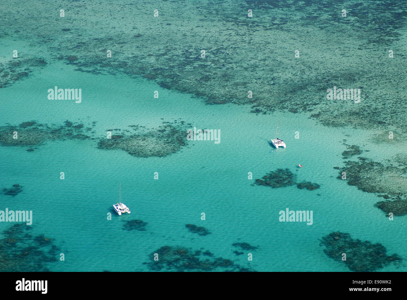 Great Barrier Reef from above Stock Photo - Alamy