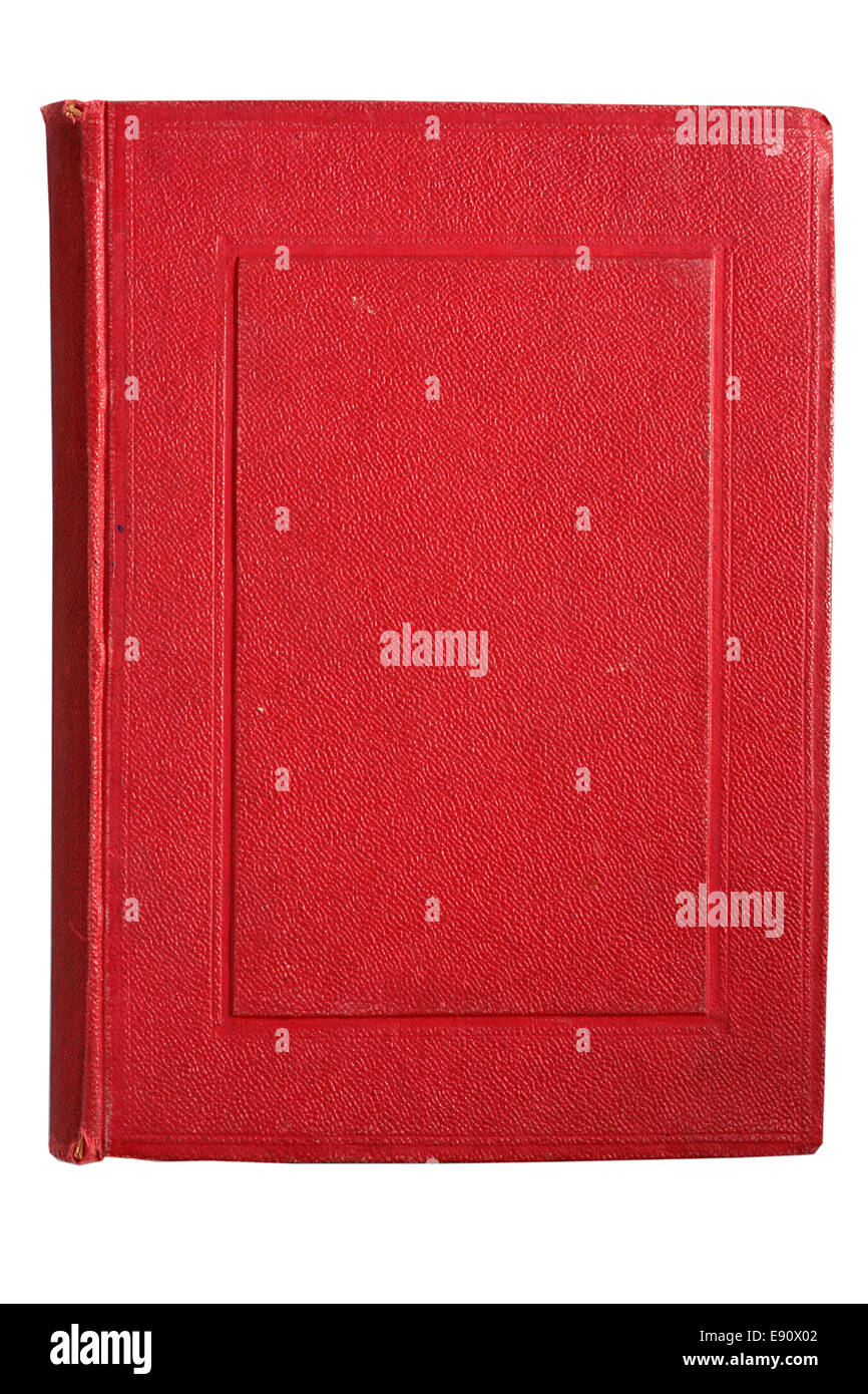 Red old book Stock Photo - Alamy