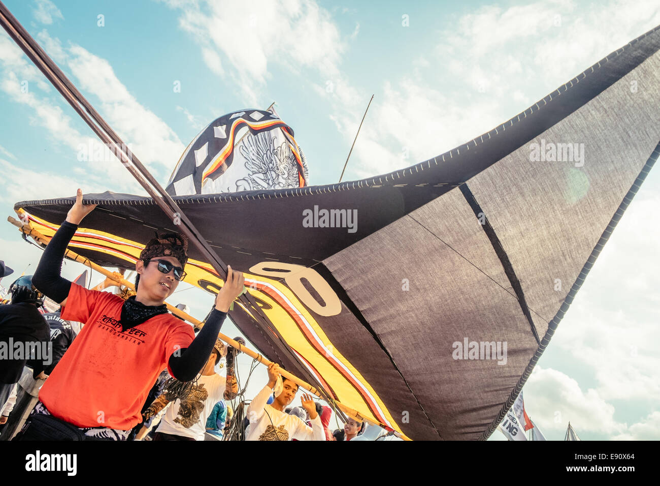 Bali Kite Festival - a traditional annual religious festival where huge ...