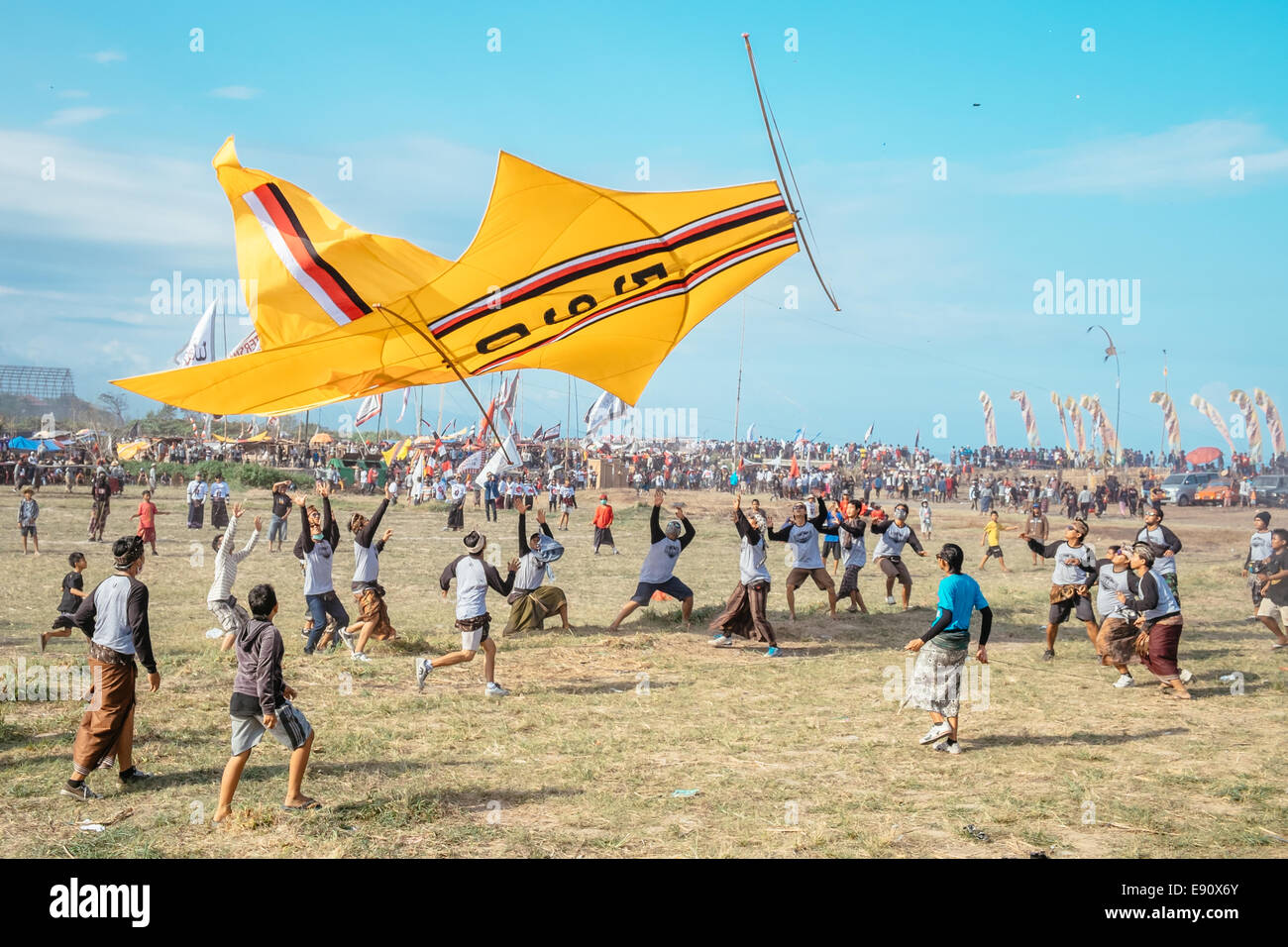 Bali Kite Festival - a traditional annual religious festival where huge ...