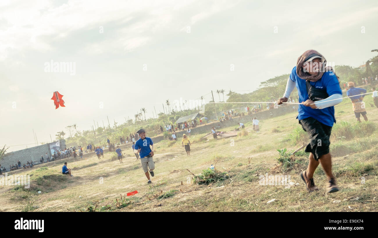 Bali Kite Festival - a traditional annual religious festival where huge ...