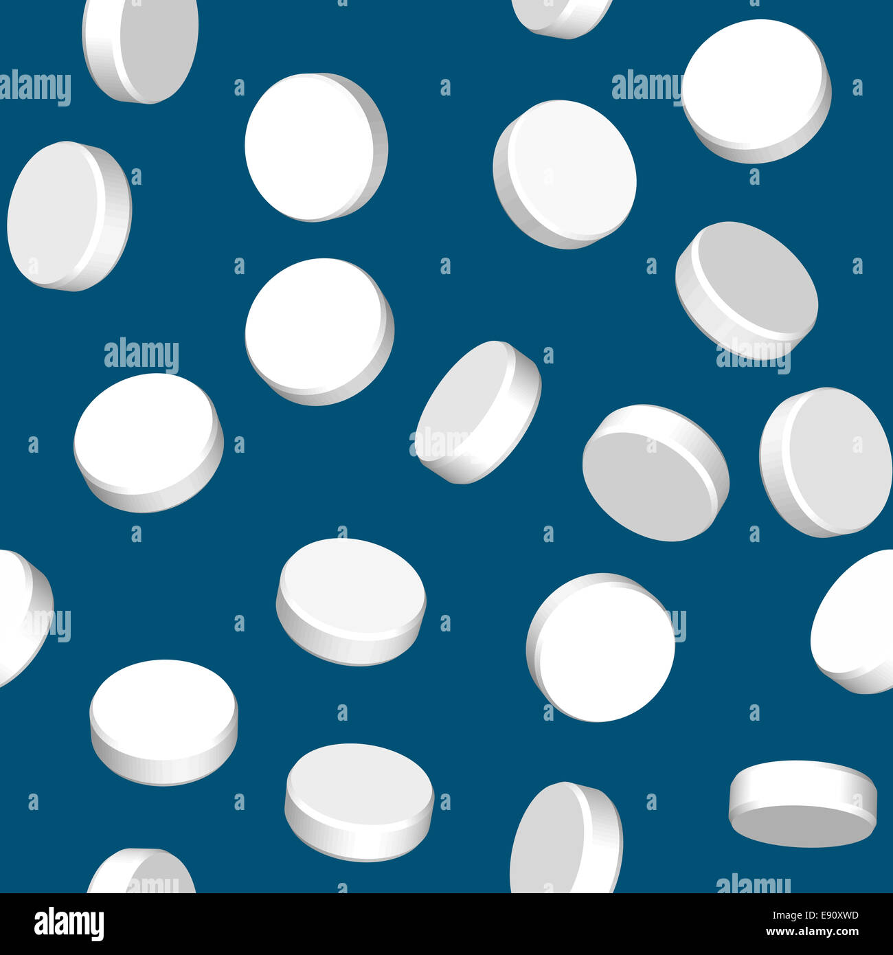Abstract blue background with white pill Stock Photo - Alamy