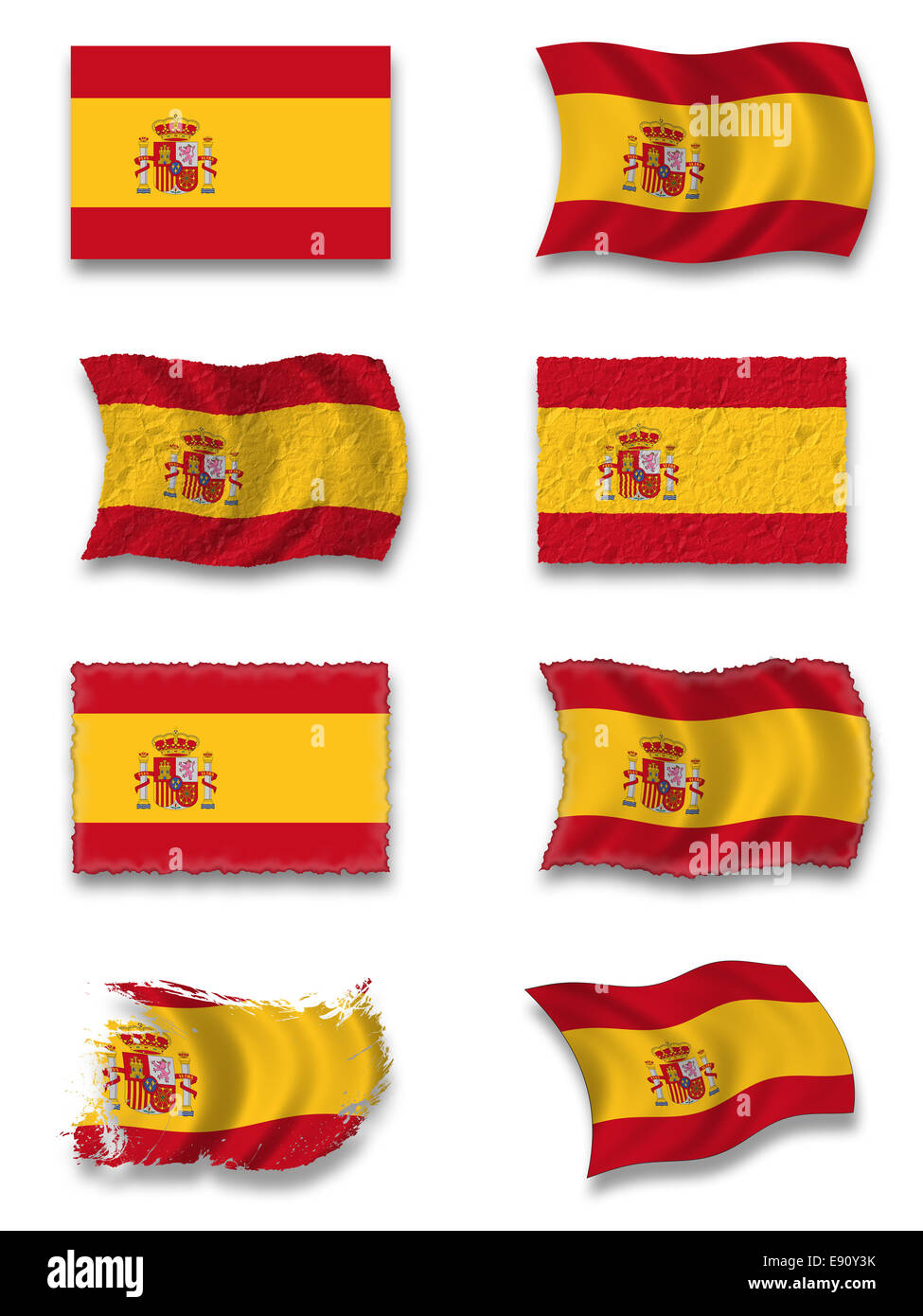 Flagge spanien Cut Out Stock Images & Pictures - Alamy