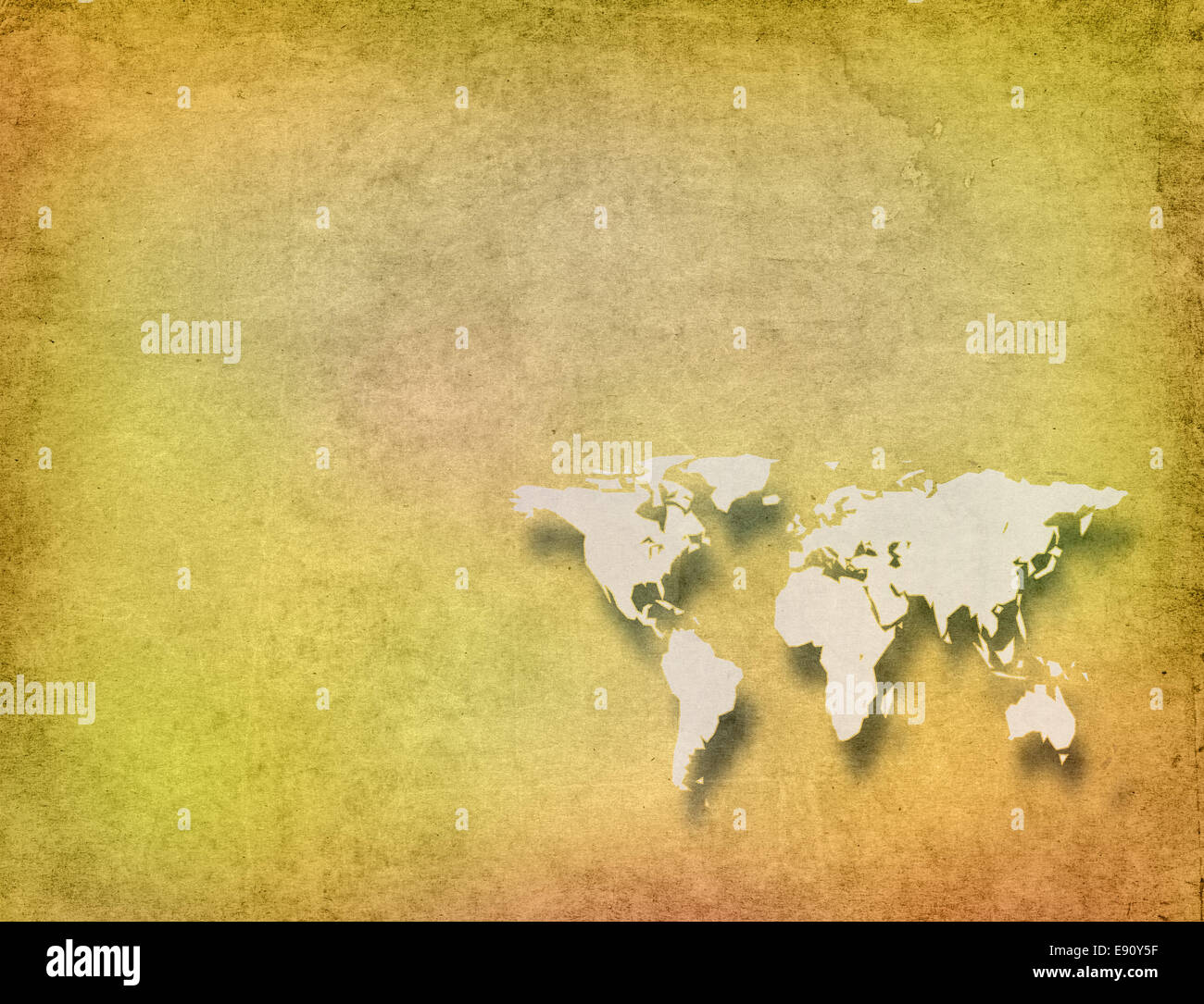 world map on old paper Stock Photo - Alamy