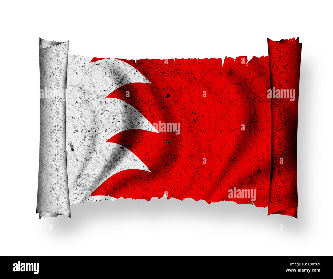Flag of Bahrain Stock Photo - Alamy