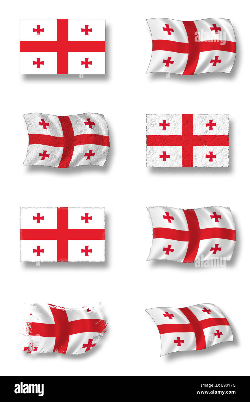 Flag of Georgia Stock Photo - Alamy