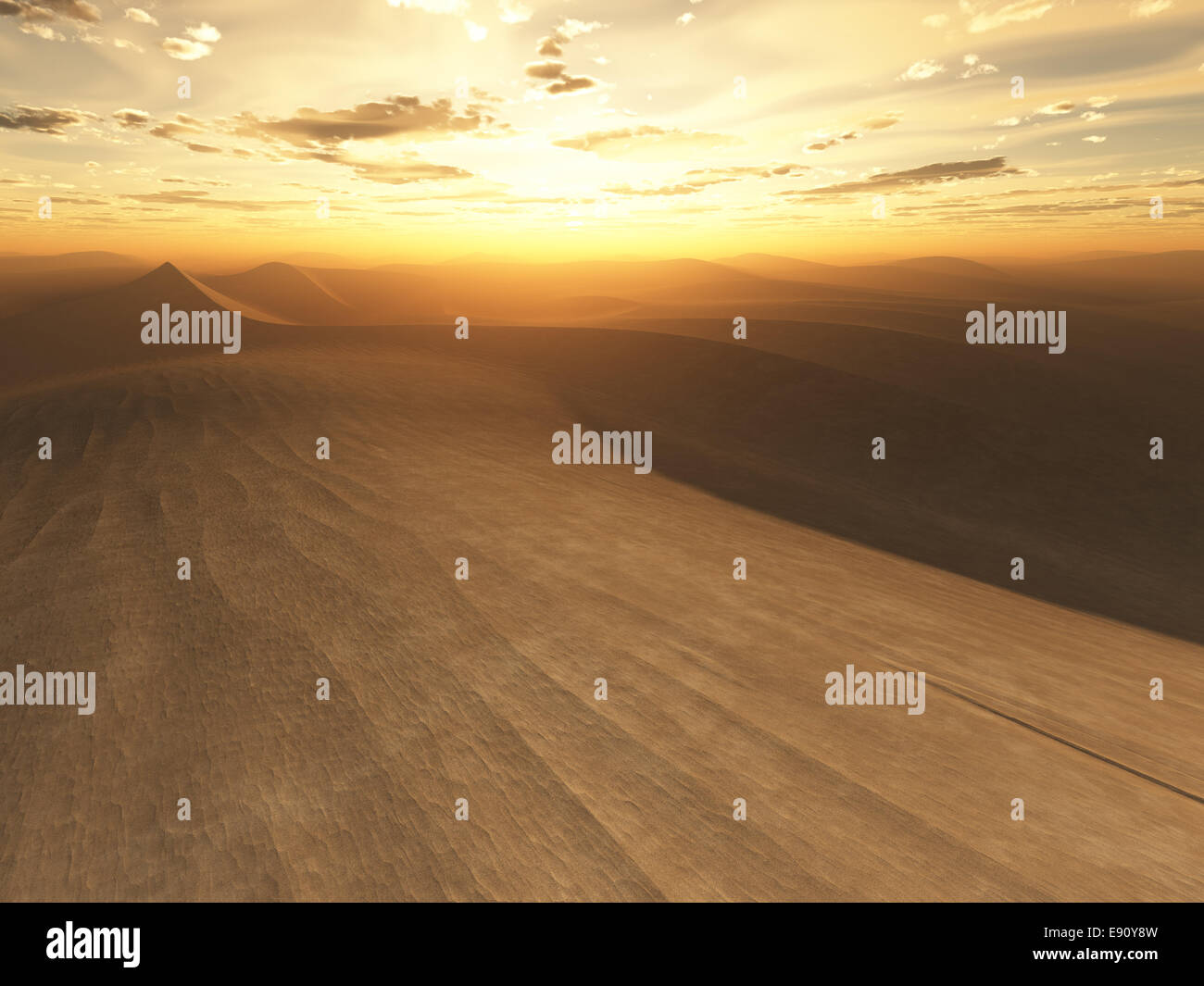 Desert sunset hi-res stock photography and images - Alamy