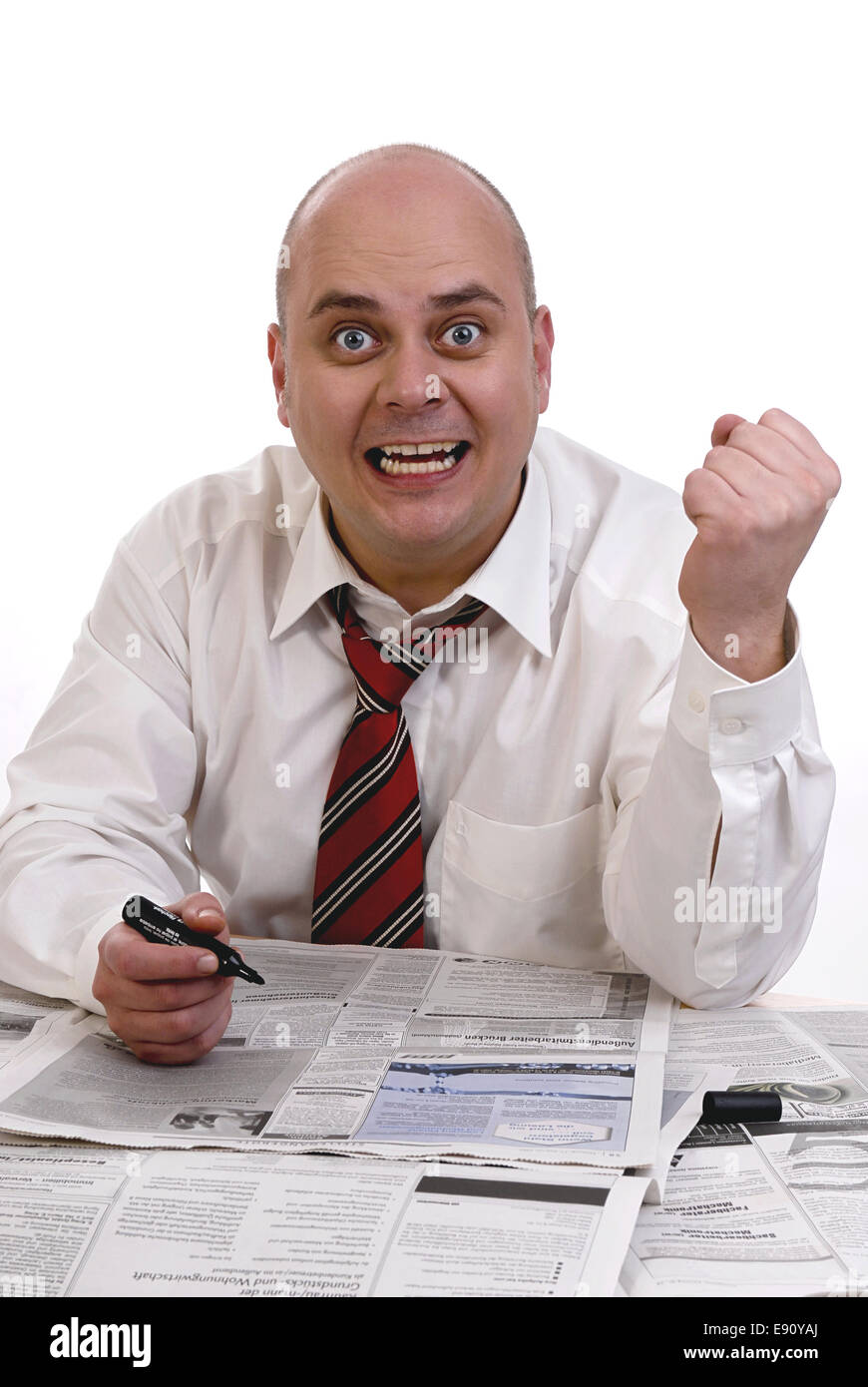 Man looking for a job Stock Photo - Alamy