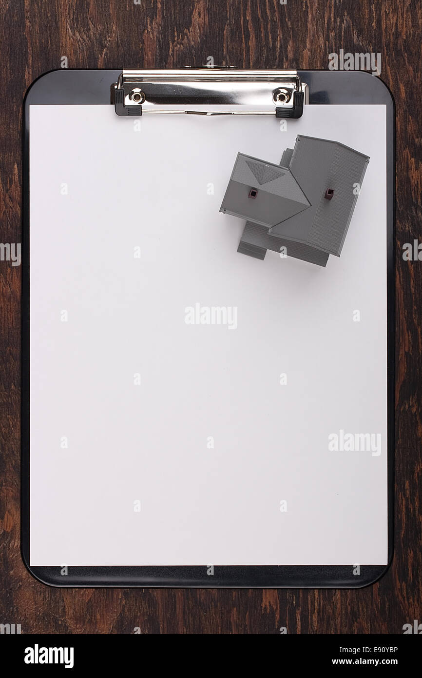 House on a Clipboard Stock Photo - Alamy