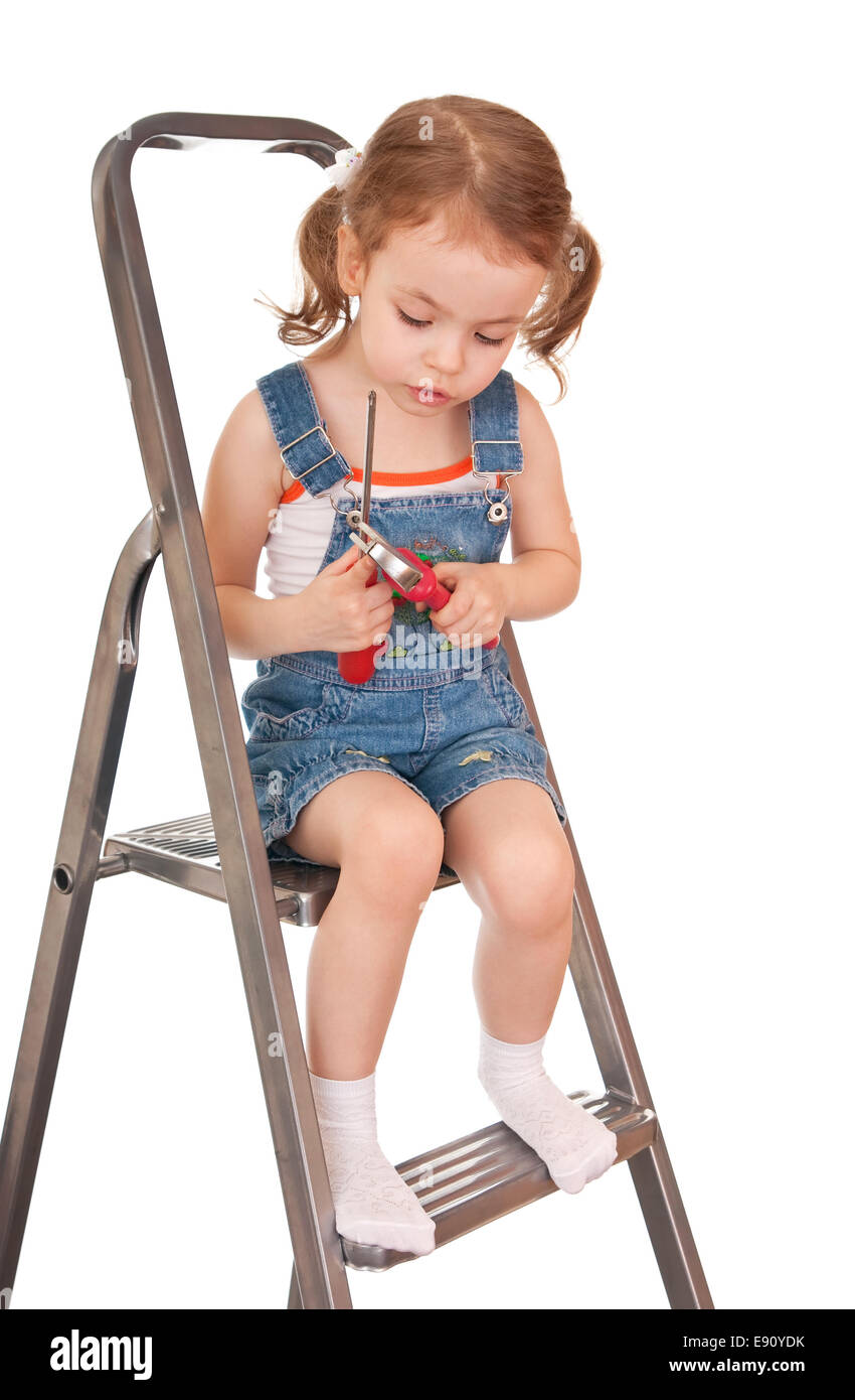 girl with the tools Stock Photo - Alamy