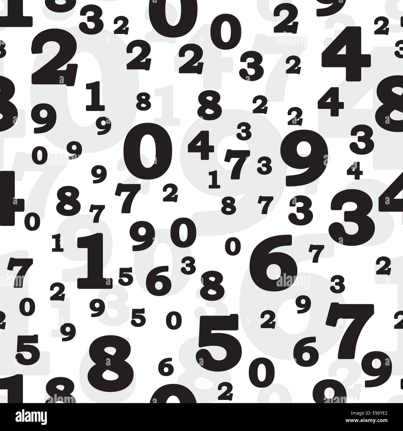 Abstract background with symbols of digits Stock Photo - Alamy