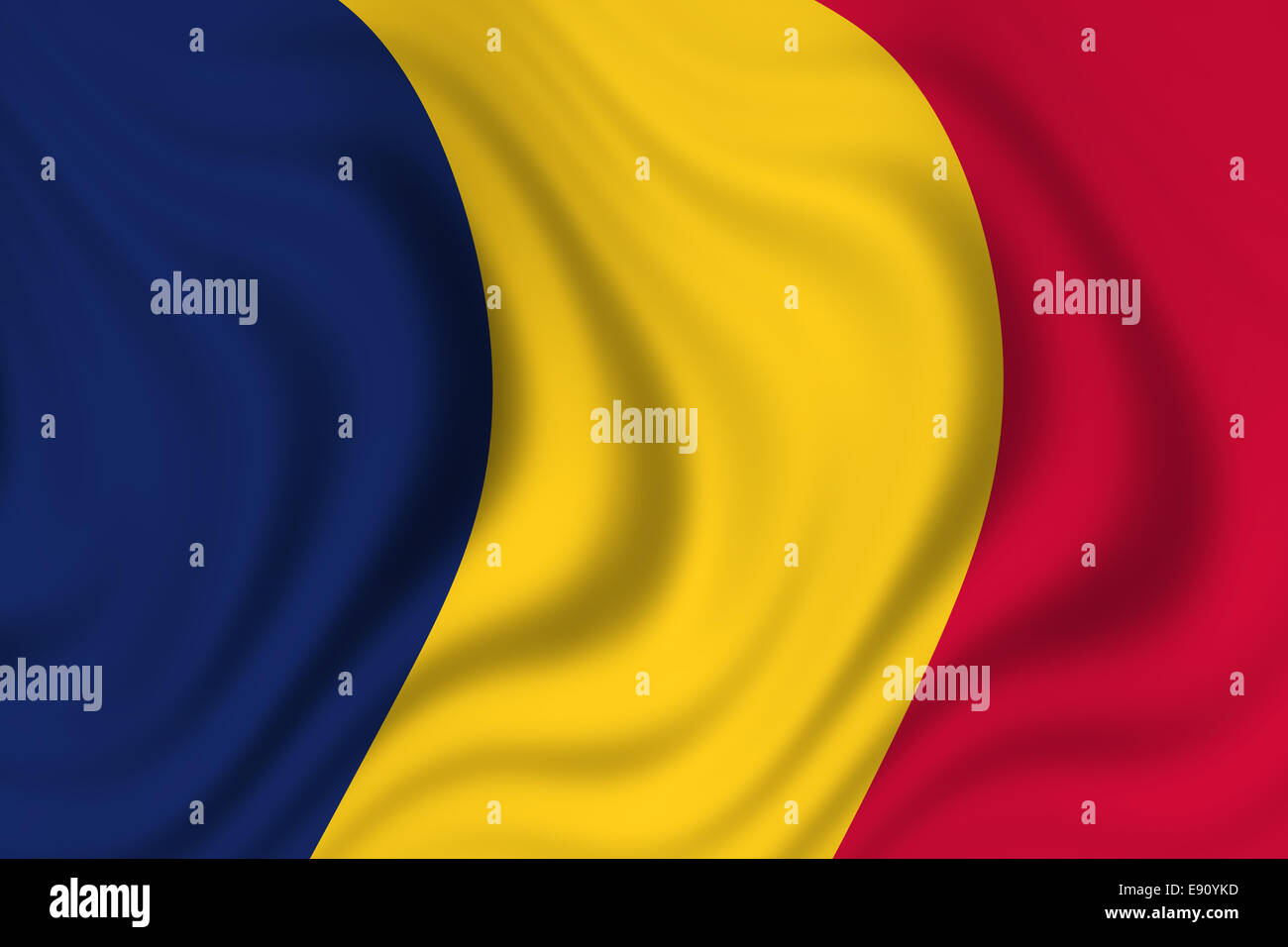 Flag of Chad Stock Photo - Alamy