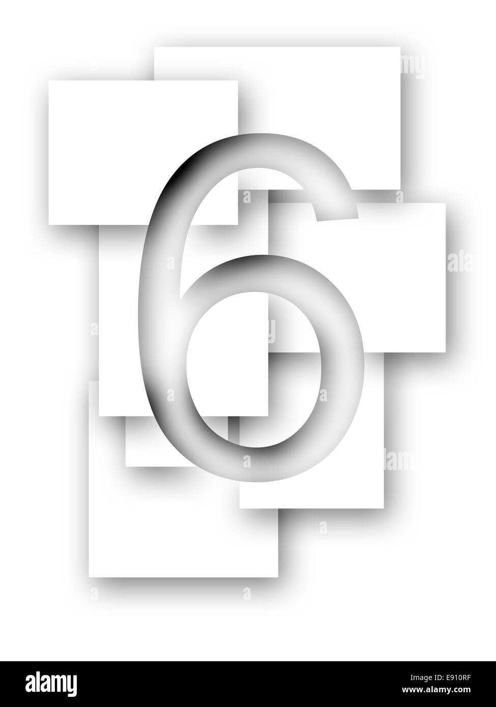 Number six Cut Out Stock Images & Pictures - Alamy