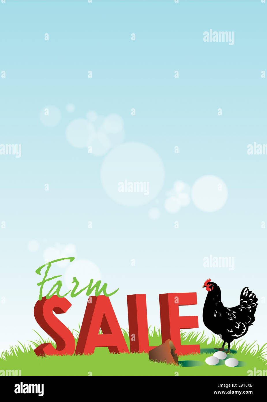 Farm Sale Poster Stock Photo - Alamy