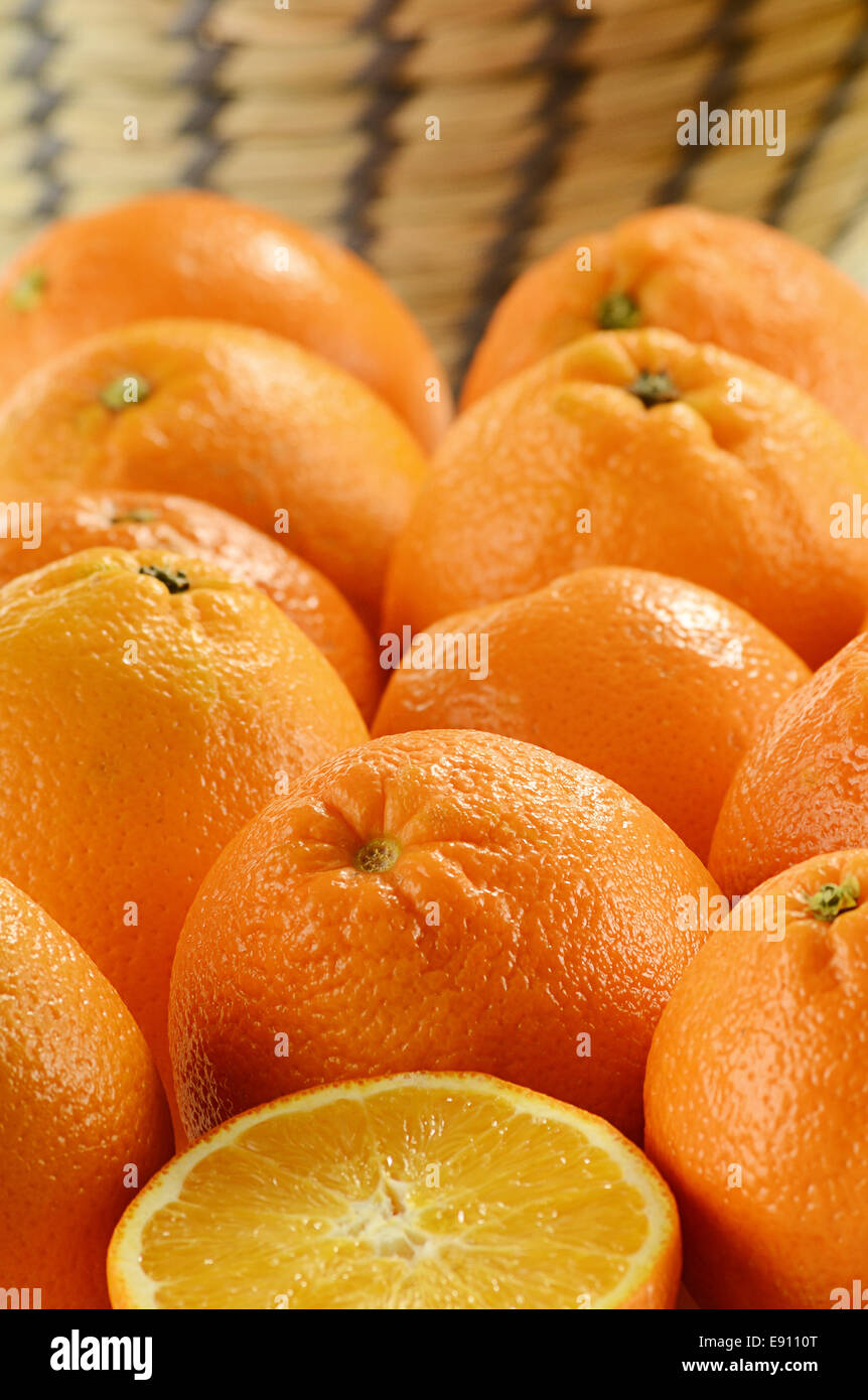Composition with oranges Stock Photo - Alamy
