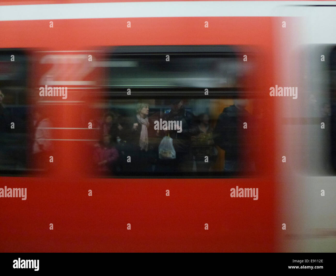 subway train flying past Stock Photo - Alamy