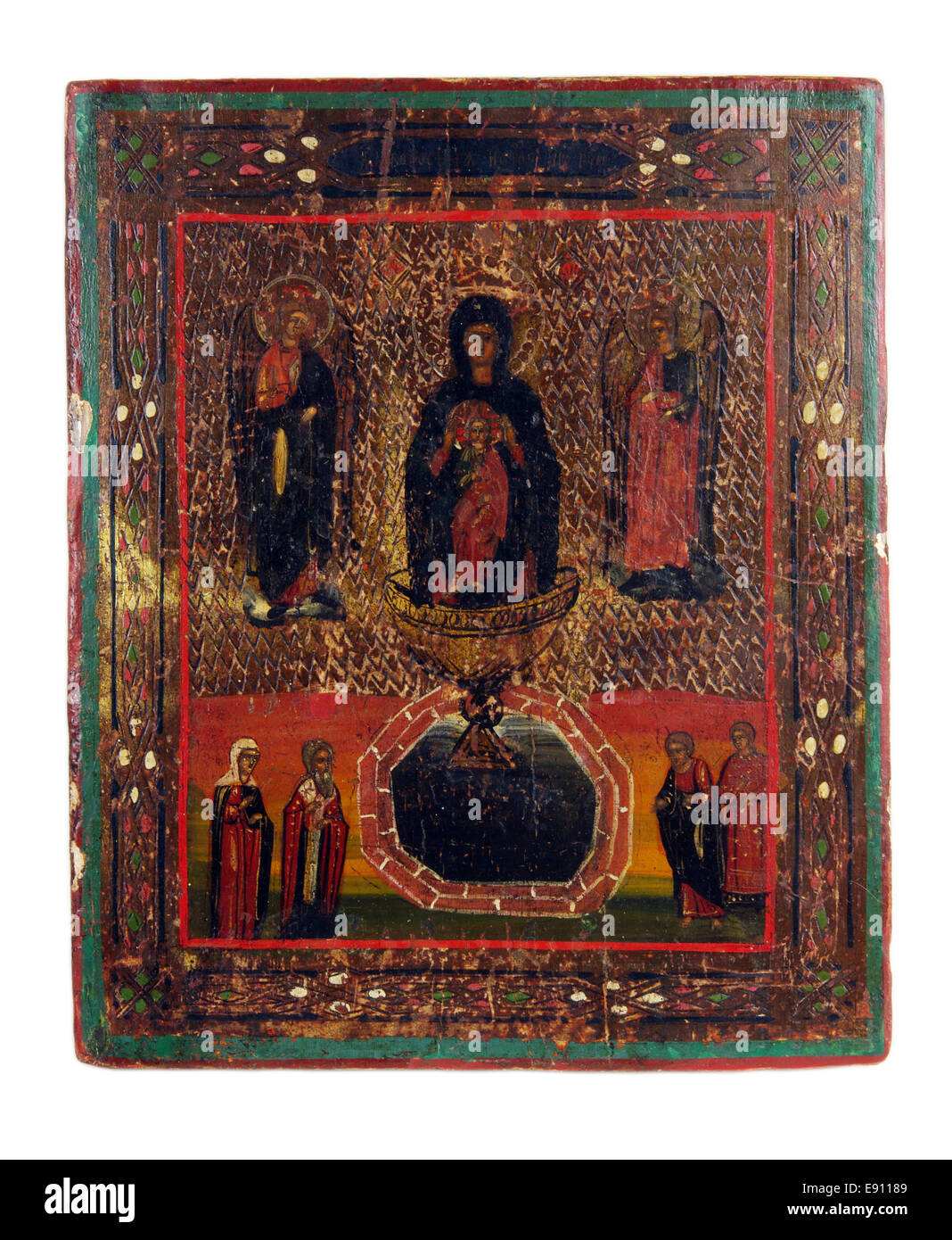 Ancient church icon Stock Photo - Alamy