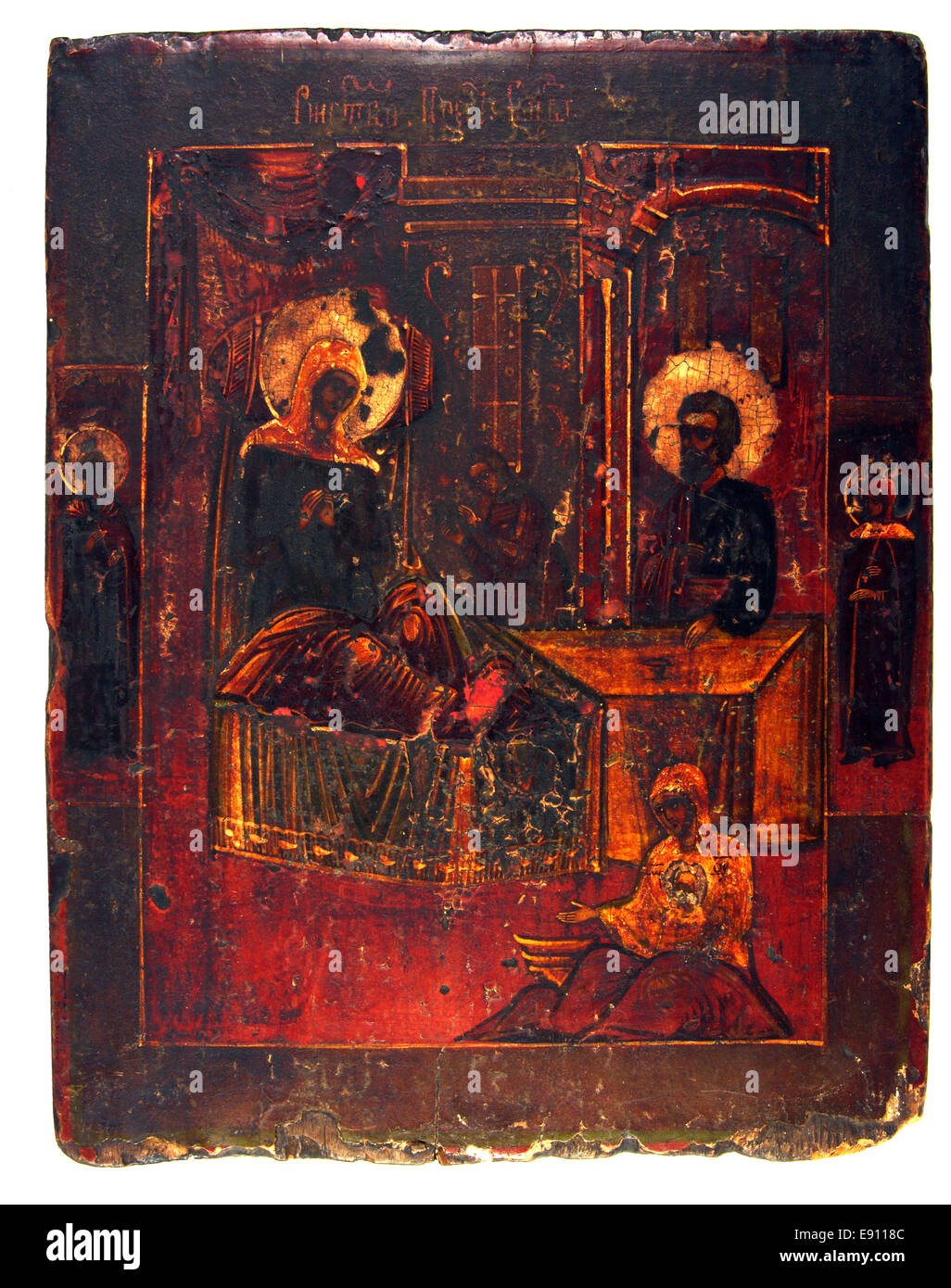 Ancient church icon Stock Photo - Alamy