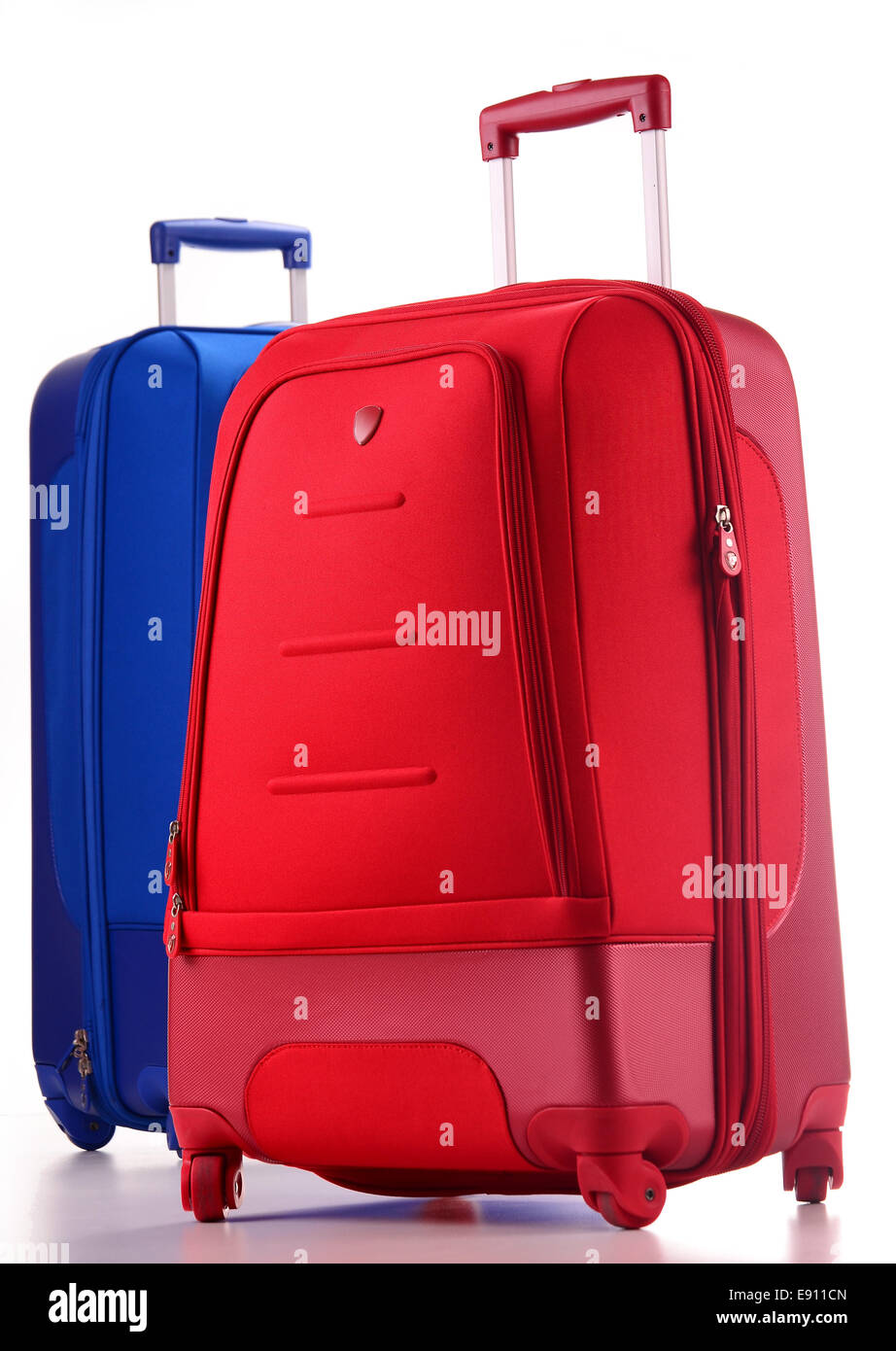 Two white suitcases hi-res stock photography and images - Alamy