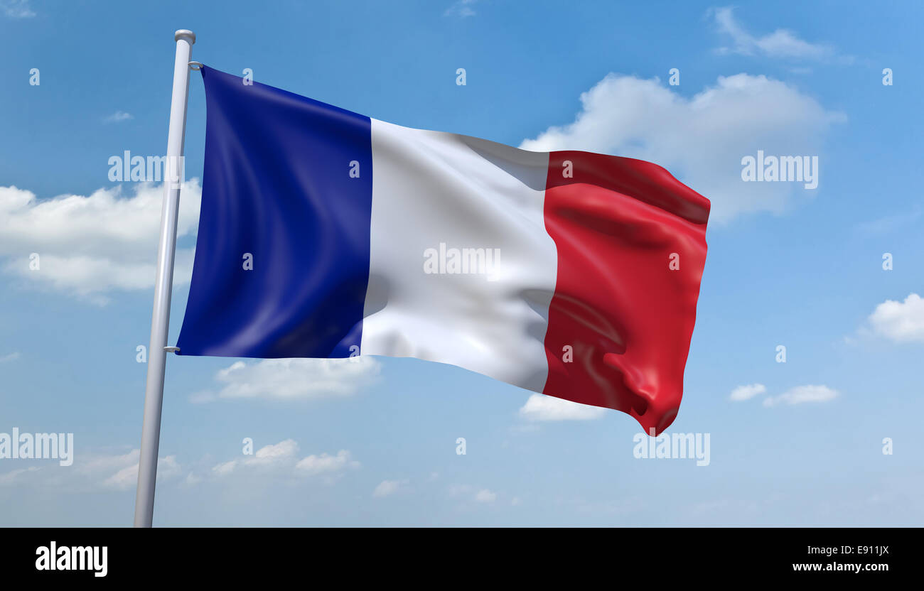 Pole france flag hi-res stock photography and images - Alamy