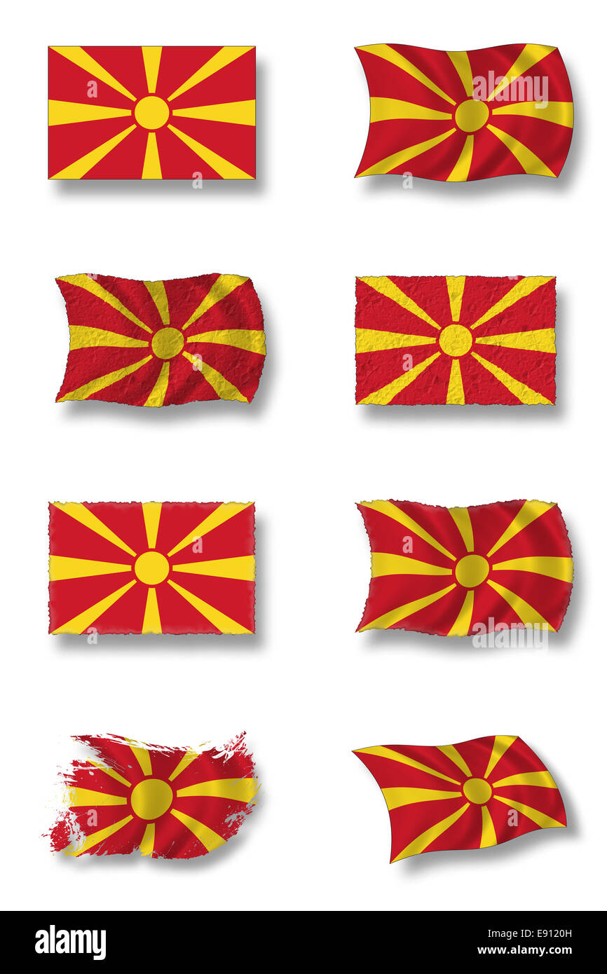 Flag of Macedonia Stock Photo - Alamy