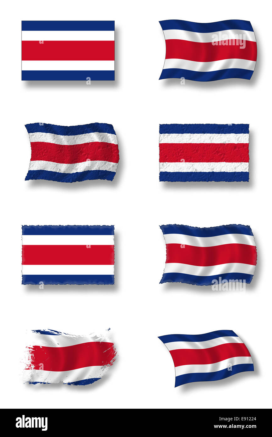 Flag of Costa Rica Stock Photo - Alamy