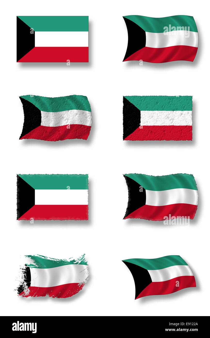 Flag of Kuwait Stock Photo - Alamy