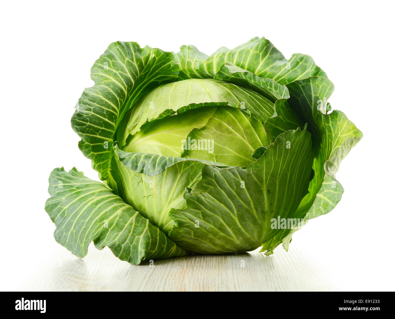 Cabbage isolated on white Stock Photo - Alamy