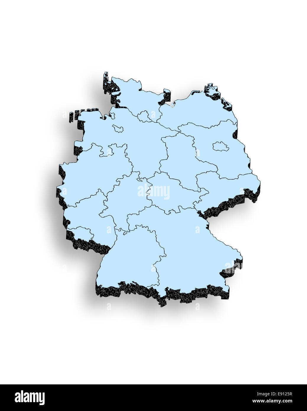 Deutschlandkarte hi-res stock photography and images - Alamy