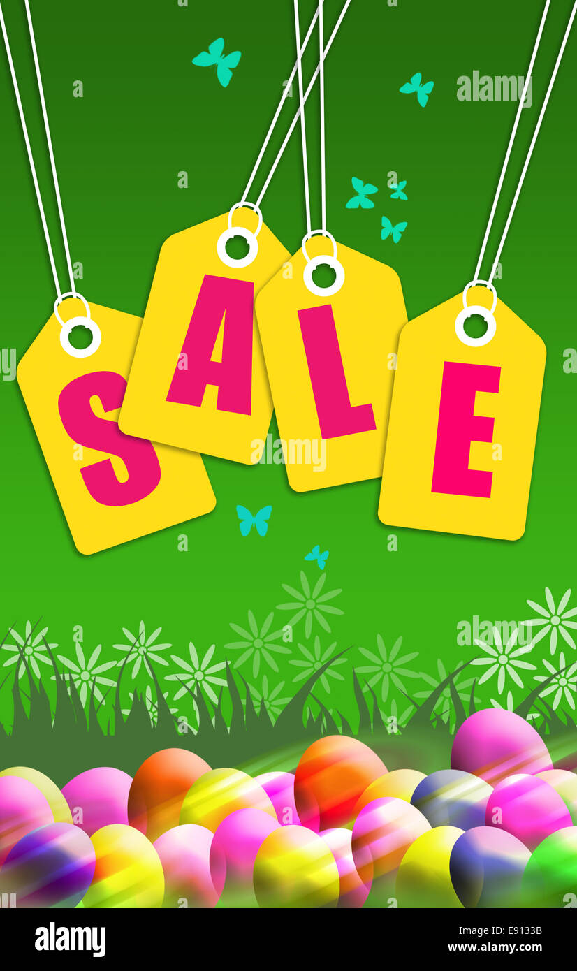 Sale Tag Poster Stock Photo - Alamy