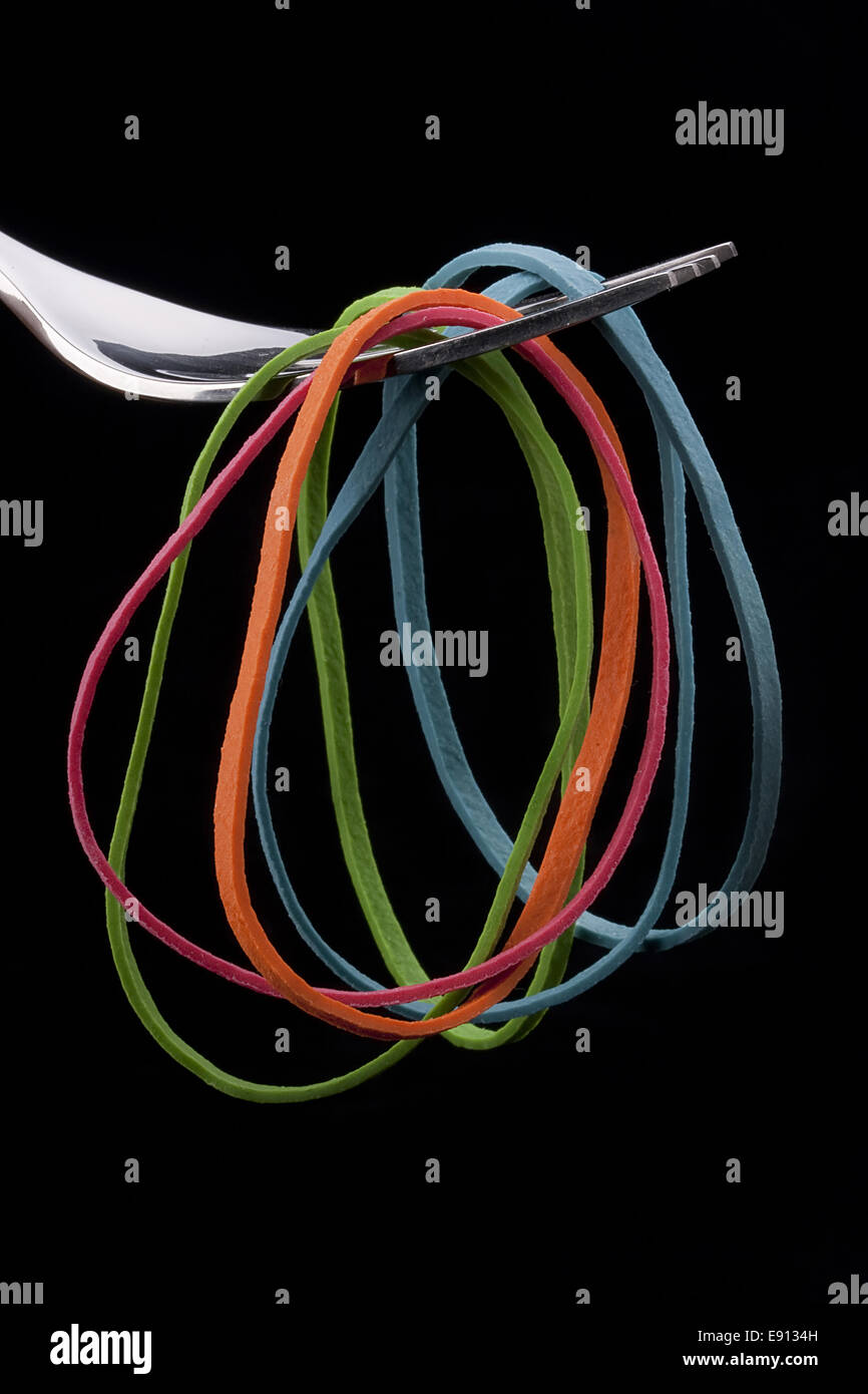Black rubber band hi-res stock photography and images - Alamy