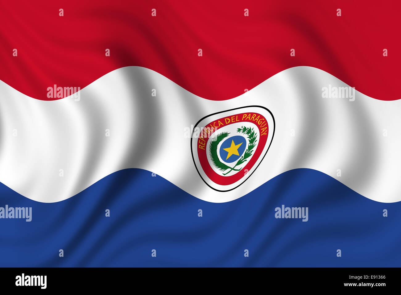 Flag of Paraguay Stock Photo - Alamy