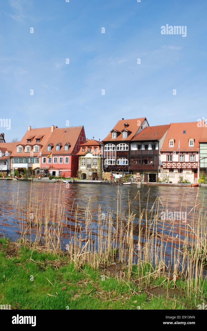 Regnitz waterside Bamberg Stock Photo - Alamy