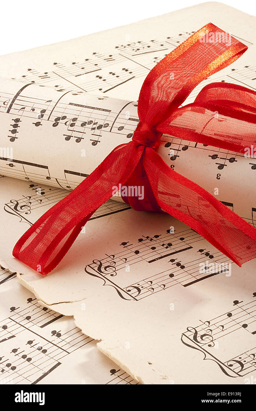 Musical scroll hi-res stock photography and images - Alamy