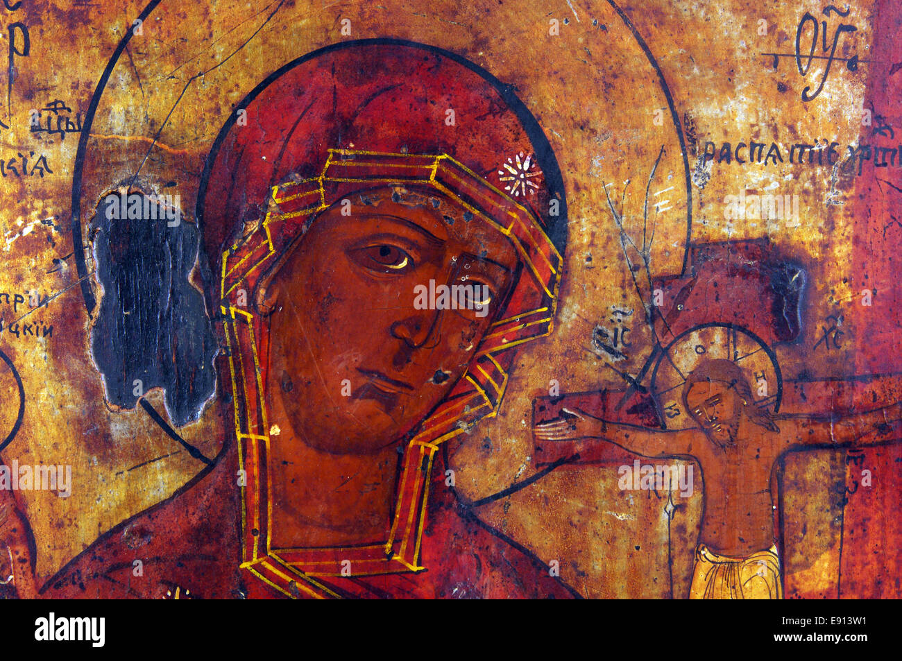 Ancient church icon Stock Photo - Alamy