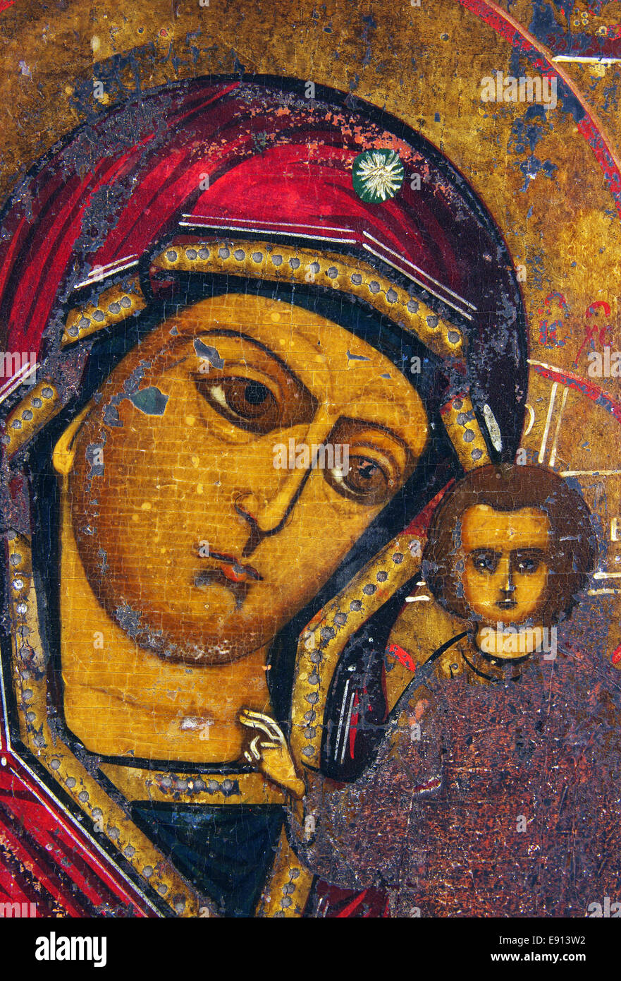 Ancient church icon Stock Photo - Alamy