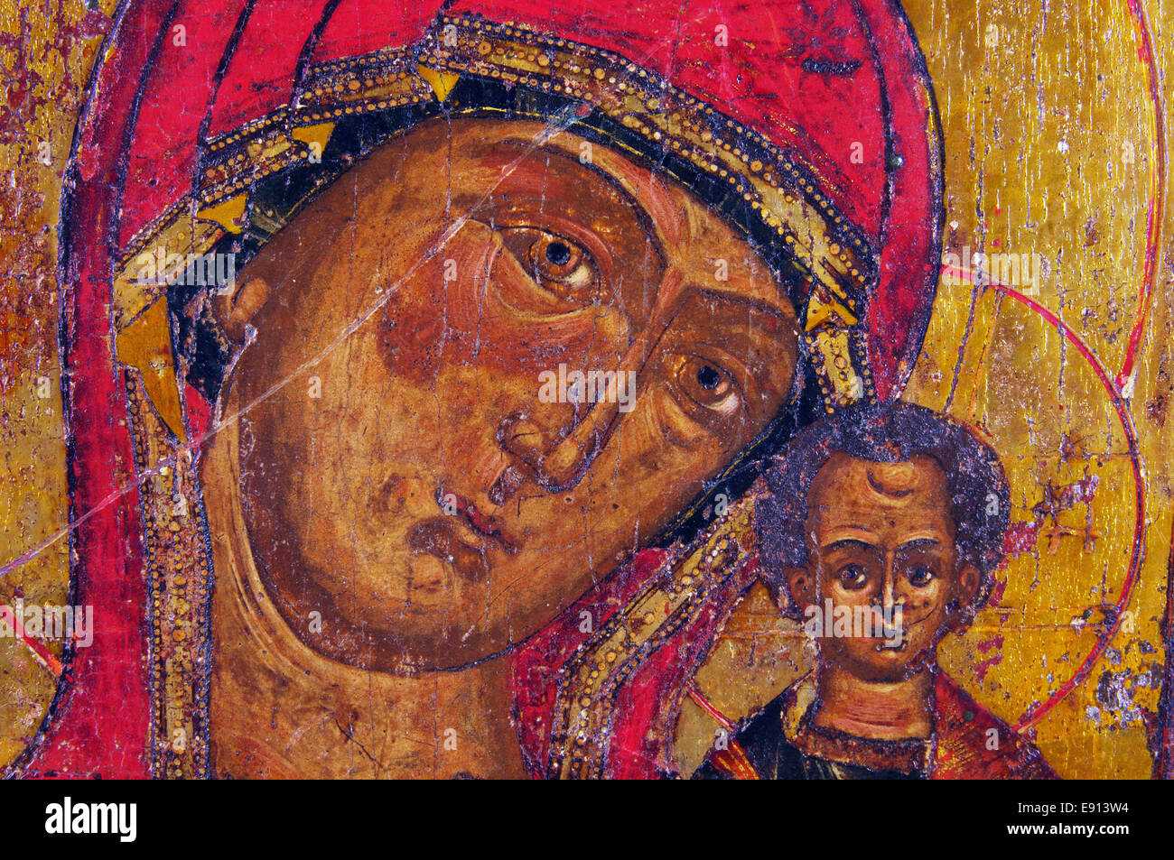 Ancient church icon Stock Photo - Alamy