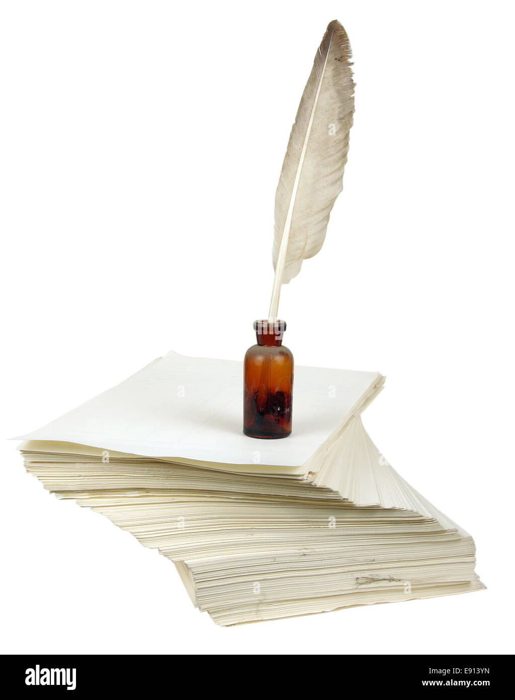 The ancient ink device Stock Photo - Alamy