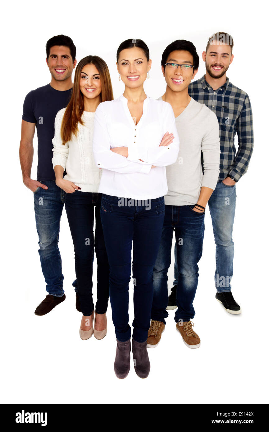 Casual People White Background