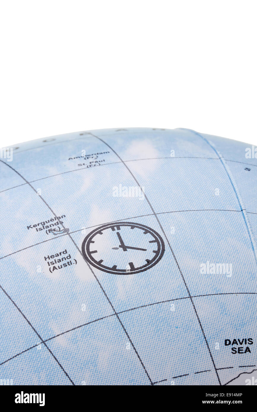 Time zone globe hi-res stock photography and images - Alamy