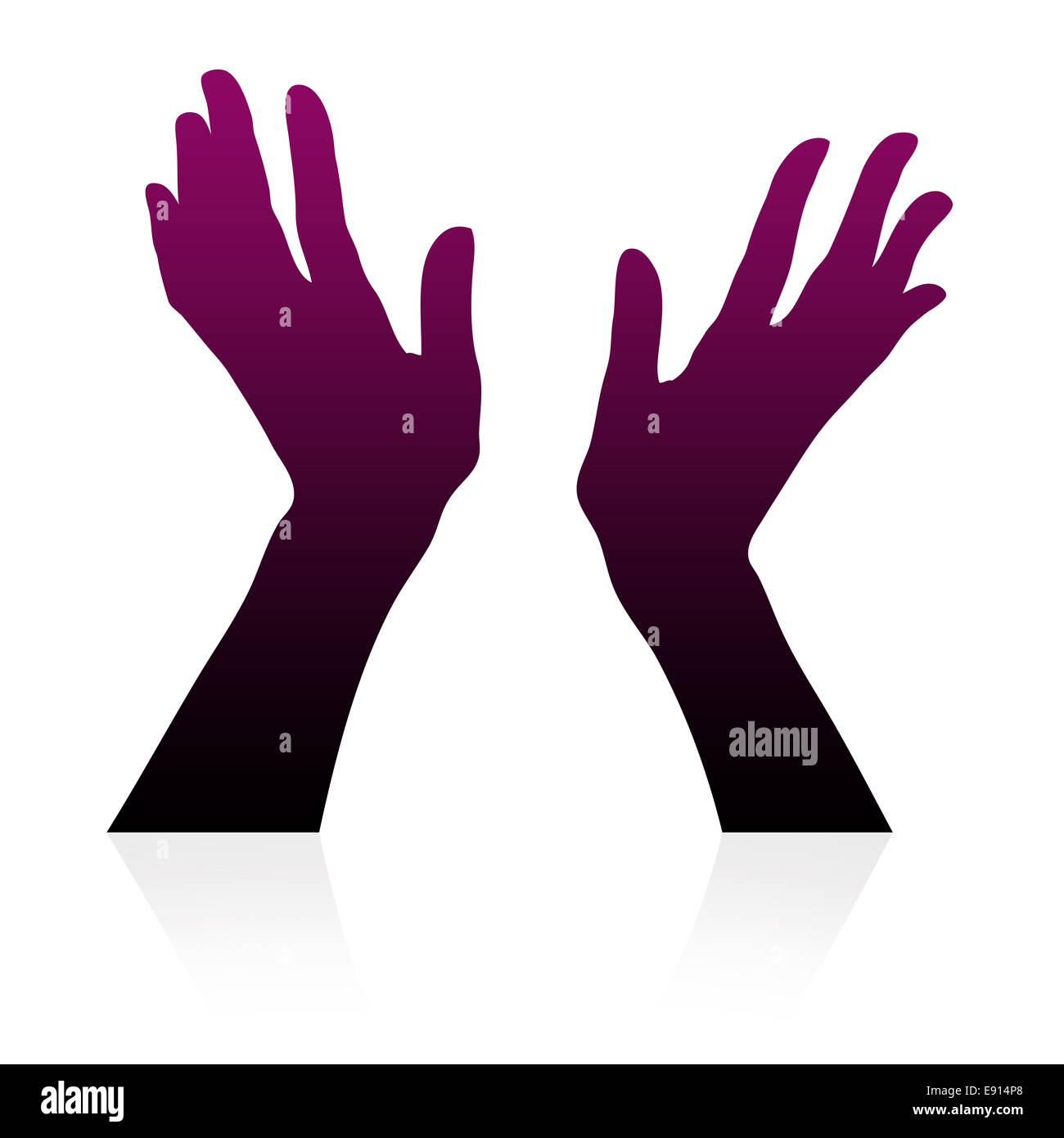 Caring hands illustration hi-res stock photography and images - Alamy