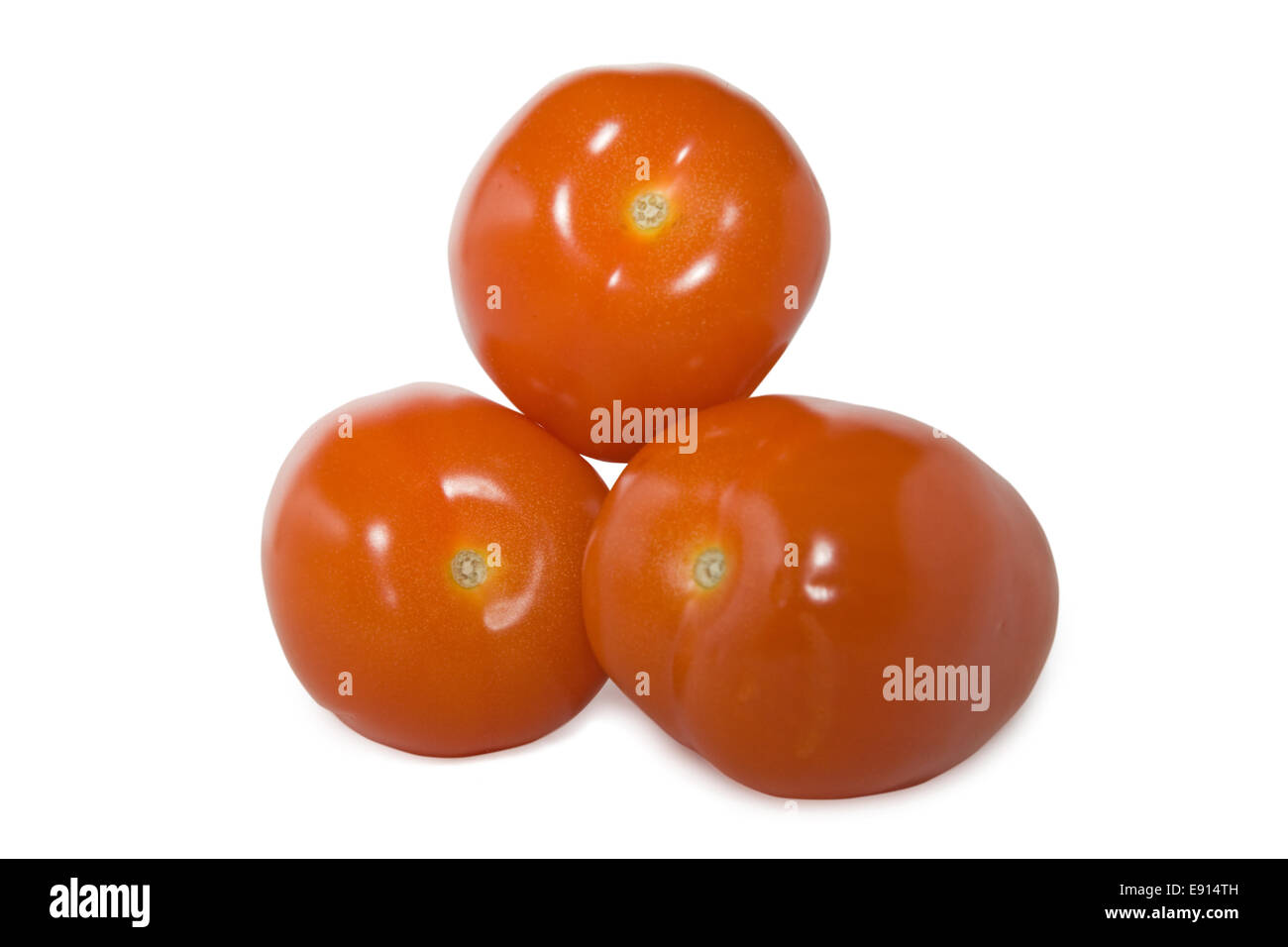 An isolated photo of three red tomatoes Stock Photo - Alamy