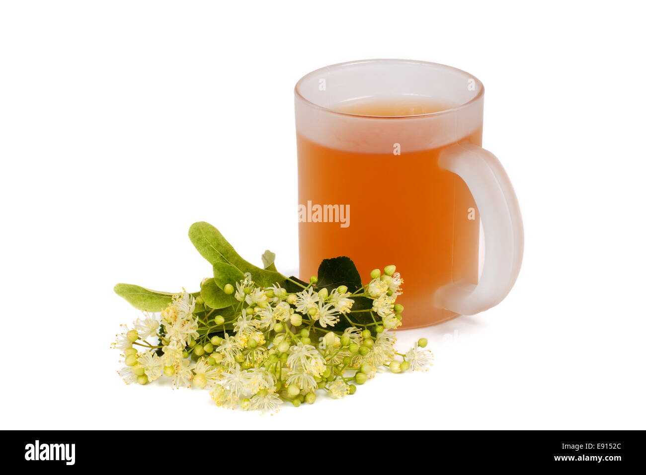 Cup linden flower tea Cut Out Stock Images & Pictures - Alamy
