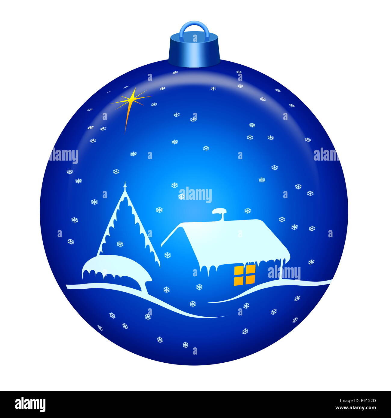 Winter scene night Cut Out Stock Images & Pictures - Alamy