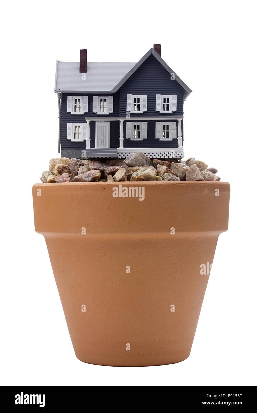 Plastic house model Cut Out Stock Images & Pictures - Alamy