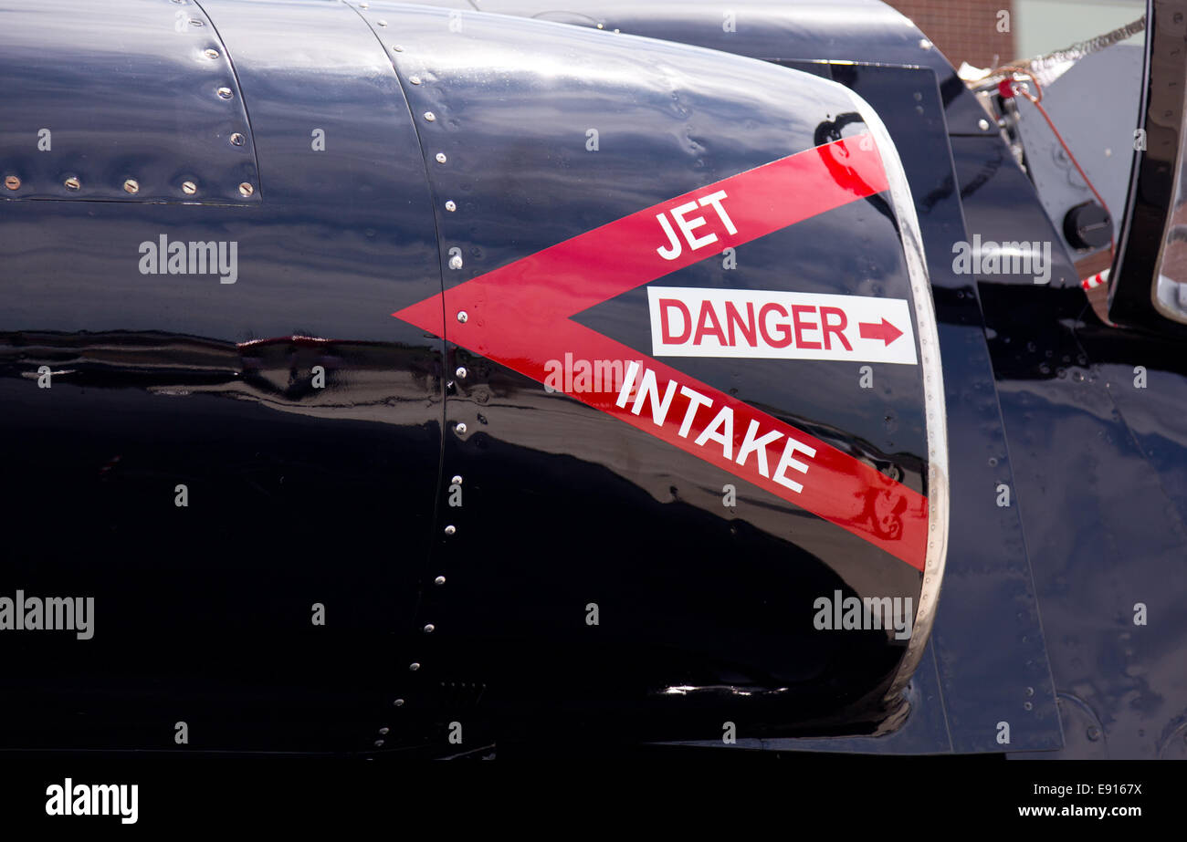 Jet intake of Albatros Stock Photo - Alamy